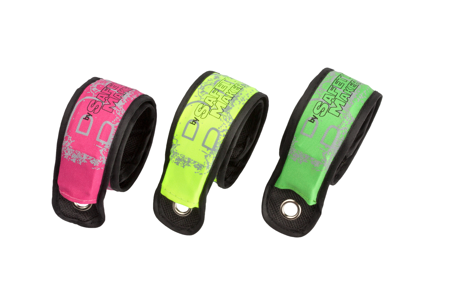 LED Klackband, Reflektorband, Schnappband, Klettarmband reflektierend ...