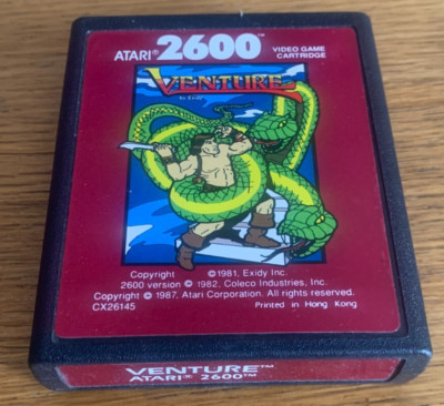 Venture (Coleco) (Atari 2600) - Red Label 77000410115| eBay