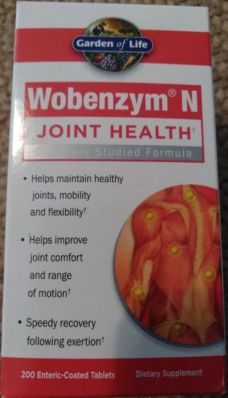 Garden of Life Wobenzym N 200 Tabs Systemic Enzyme Joint Health | eBay