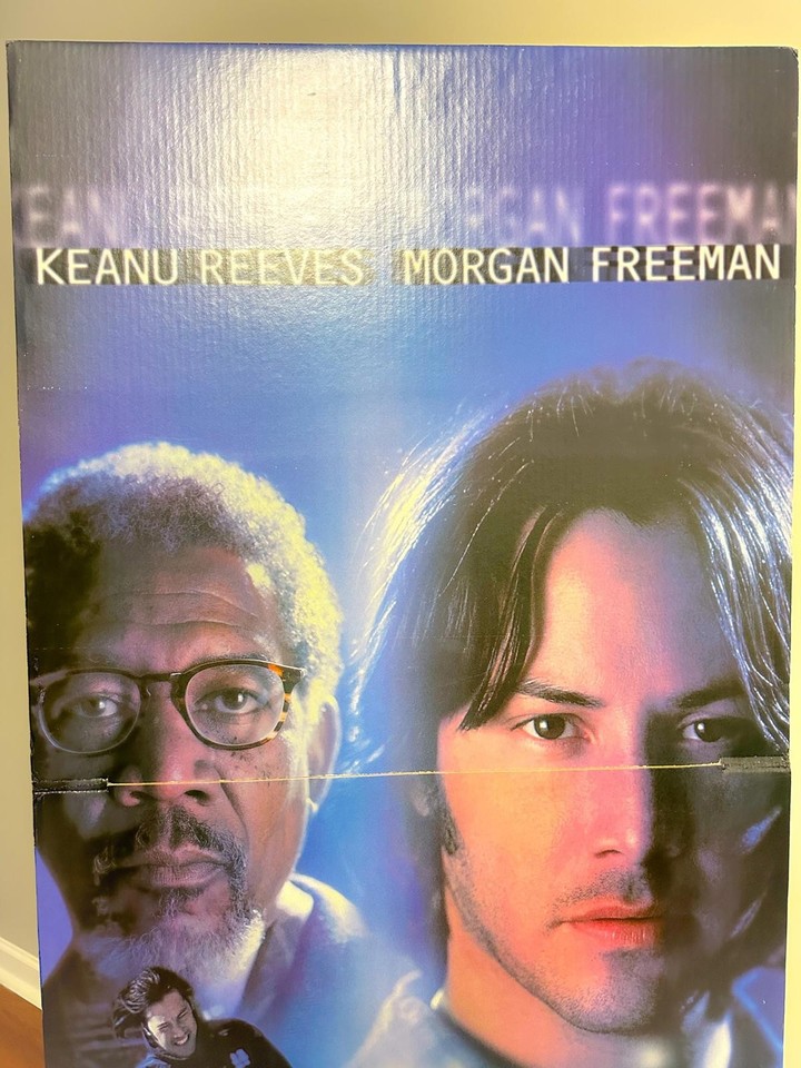 Keanu Reeves Chain Reaction Standee Movie Display Morgan Freeman 1996 ...