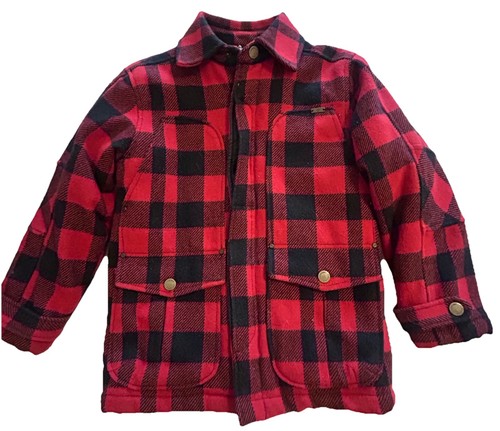 Timberland Red Buffalo Plaid Women’s Size Small Shacket Jacket Wool ...