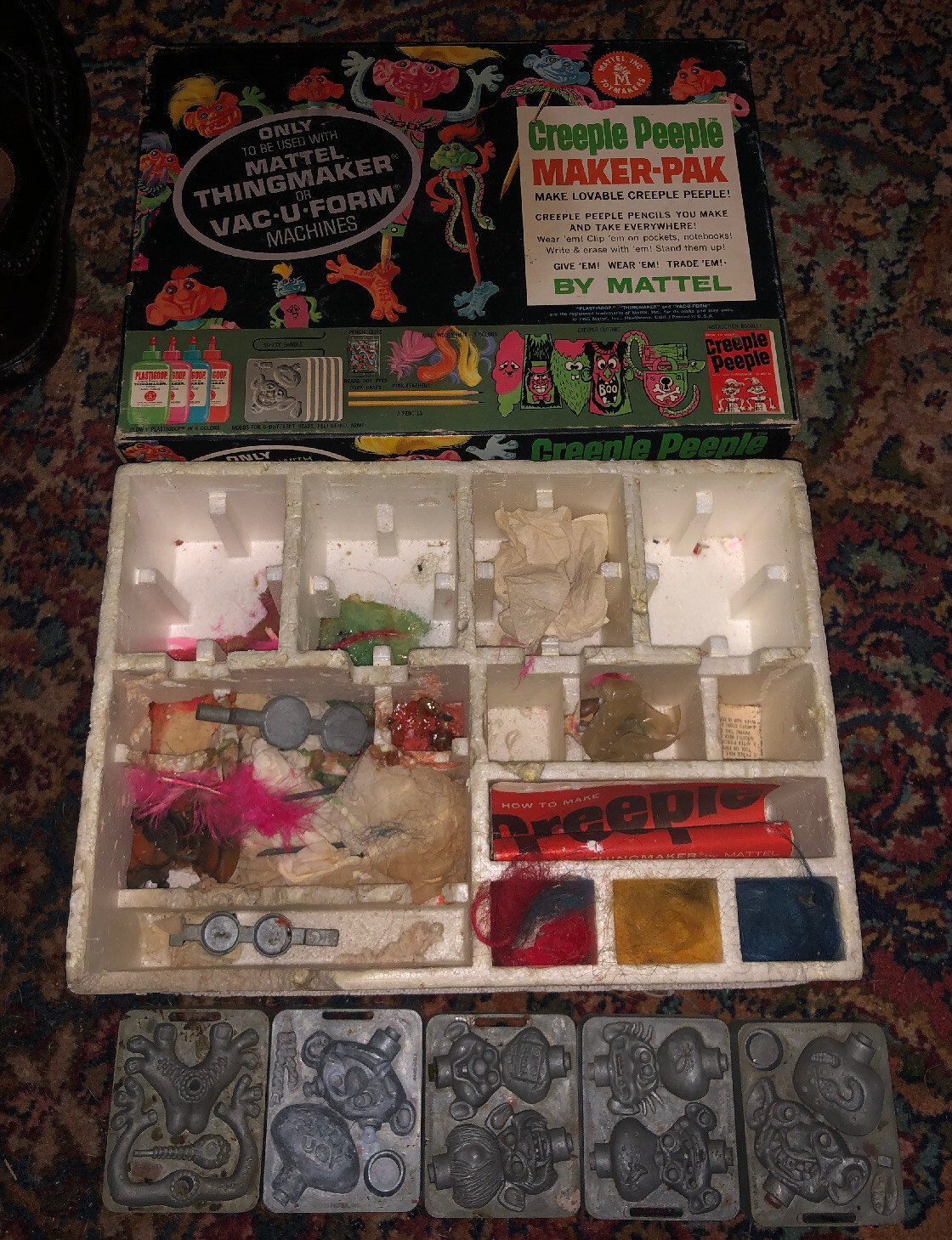 Vintage 1965 MATTEL CREEPLE PEEPLE THINGMAKER SET | eBay