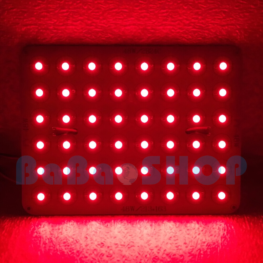 48W Deep Red 730nm 660nm 630nm LED Lamp Spot Light Bulb + PCB DIY Plant ...