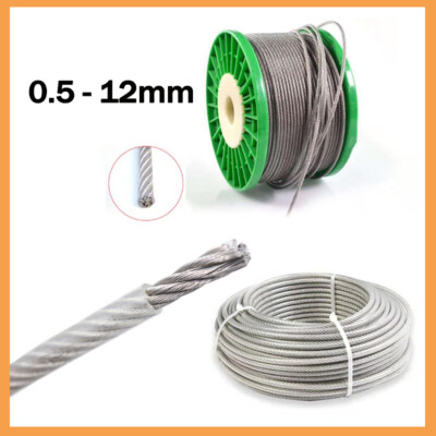 304 Stainless Steel Wire Rope Cable Rigging Φ0.5mm-12mm PVC Coated ...
