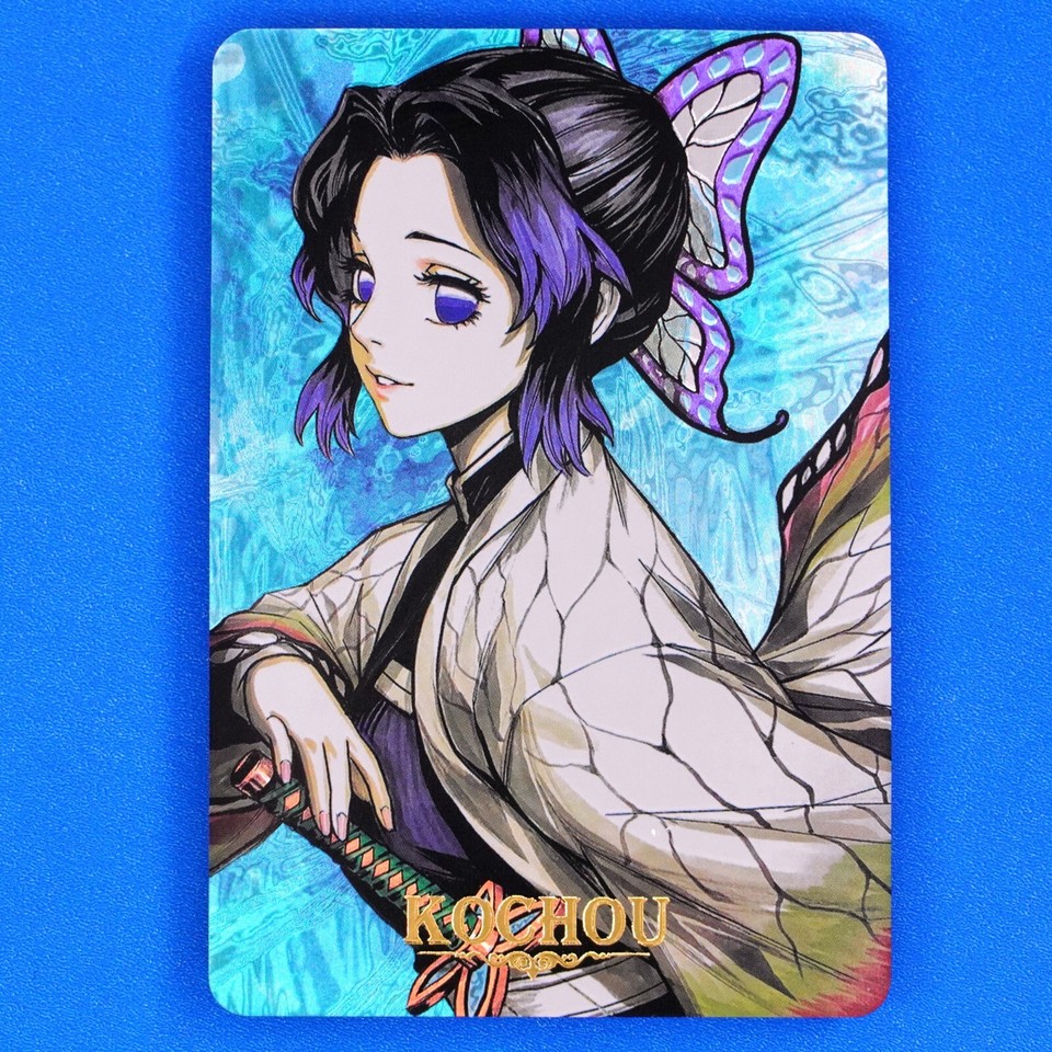 Demon Slayer Shinobu Kocho Engraved Holo Foil Character Art Trading ...