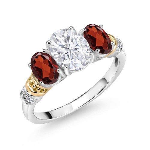 925 Silver and 10K Yellow Gold IGI Certified Lab Grown Diamond and ...