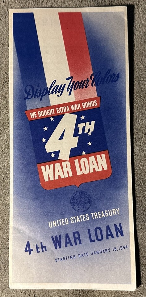 WWII WW2 WAR LOAN PAMPHLETS 1944-1945 HOMEFONT BOND DRIVES | eBay