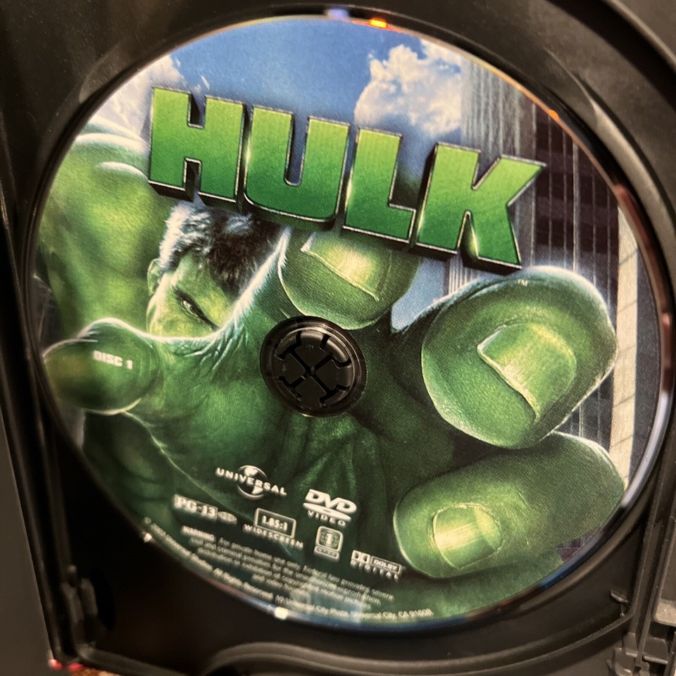 The Incredible Hulk 2013 Steelcase Blu-ray And Hulk 2003 DVD Lot ...