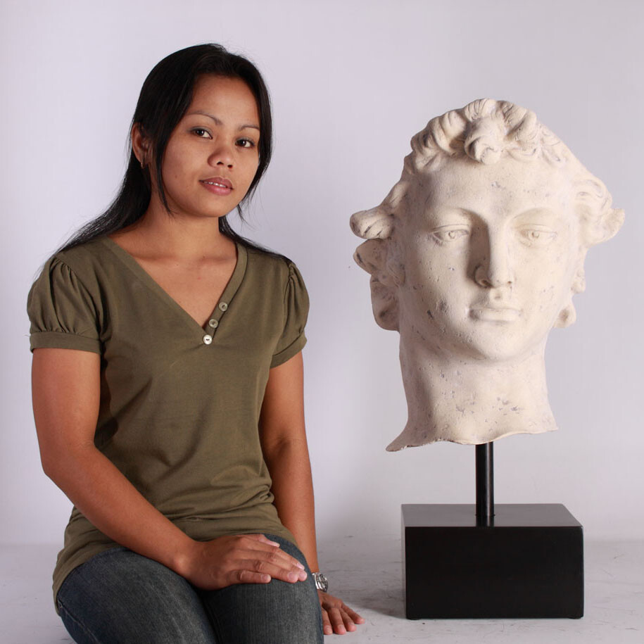 David On Pedestal Faux Stone Tall Sculpture Life Size Statue Art Prop ...