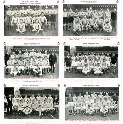ROYAL AIR FORCE RUGBY RAF TEAM PHOTOGRAPHS 1948 - 1963 - 12" x 8" (30cm ...