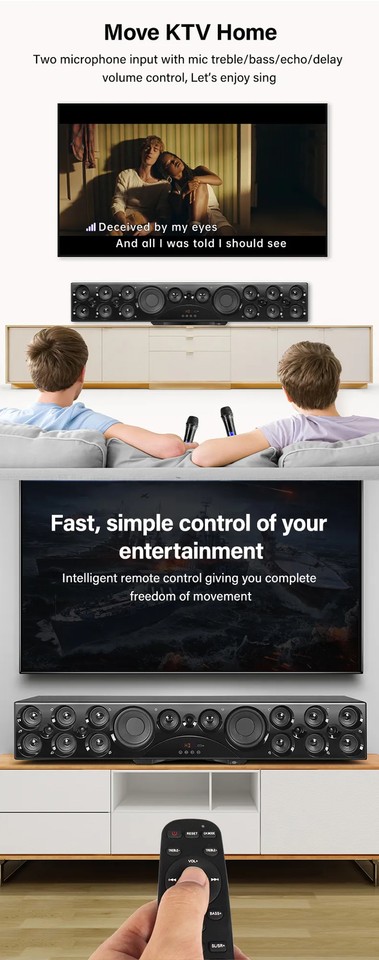 7.1 Active HD Sound Bar Home Theater System Hypersound with Digital IA-6130HD | eBay