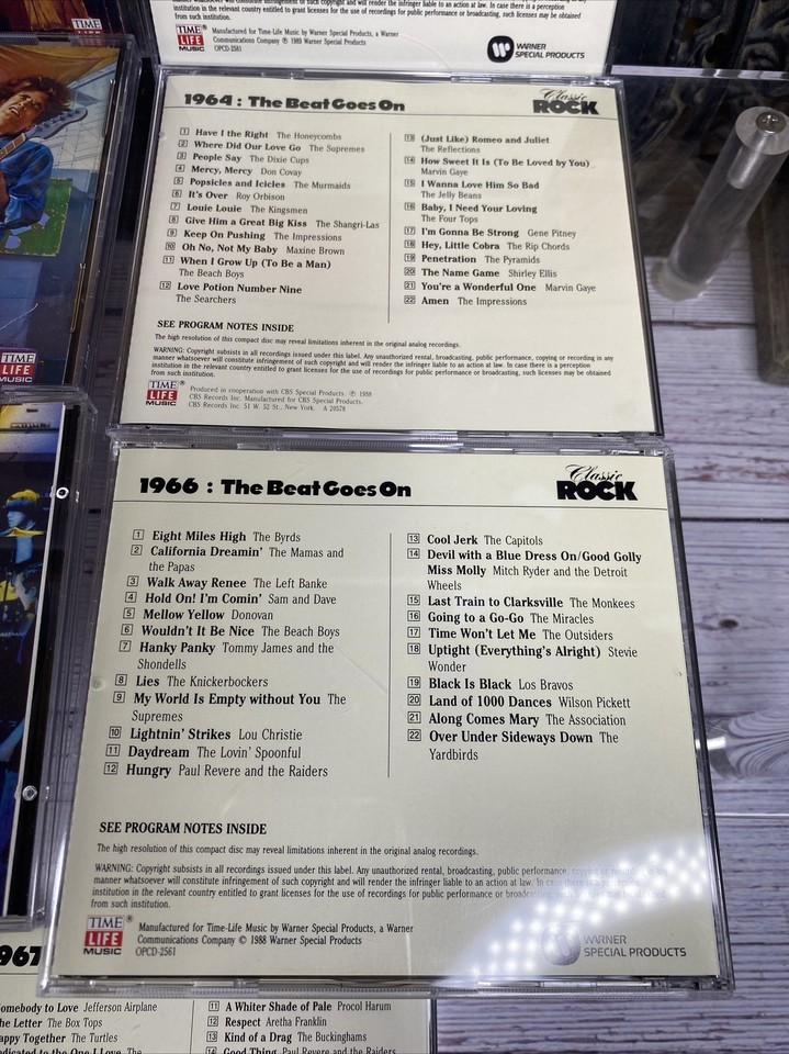 Time Life Classic Rock 1964 1965 the All Beat goes On 1966 1967 1968 ...