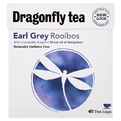 Dragonfly Tea Organic Earl Grey Rooibos Tea 40 teabags-10 Pack | eBay UK
