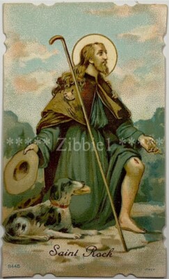 St. Rock, Antique Die-Cut Holy Devotional Card. | eBay