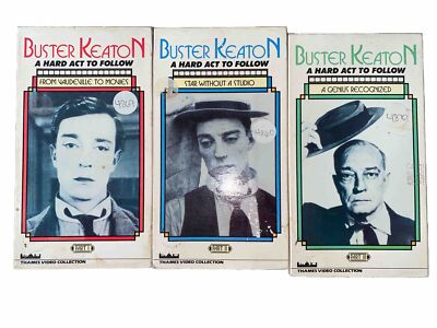 VHS BUSTER KEATON A HARD ACT TO FOLLOW Complete Set 1987 Biography ...