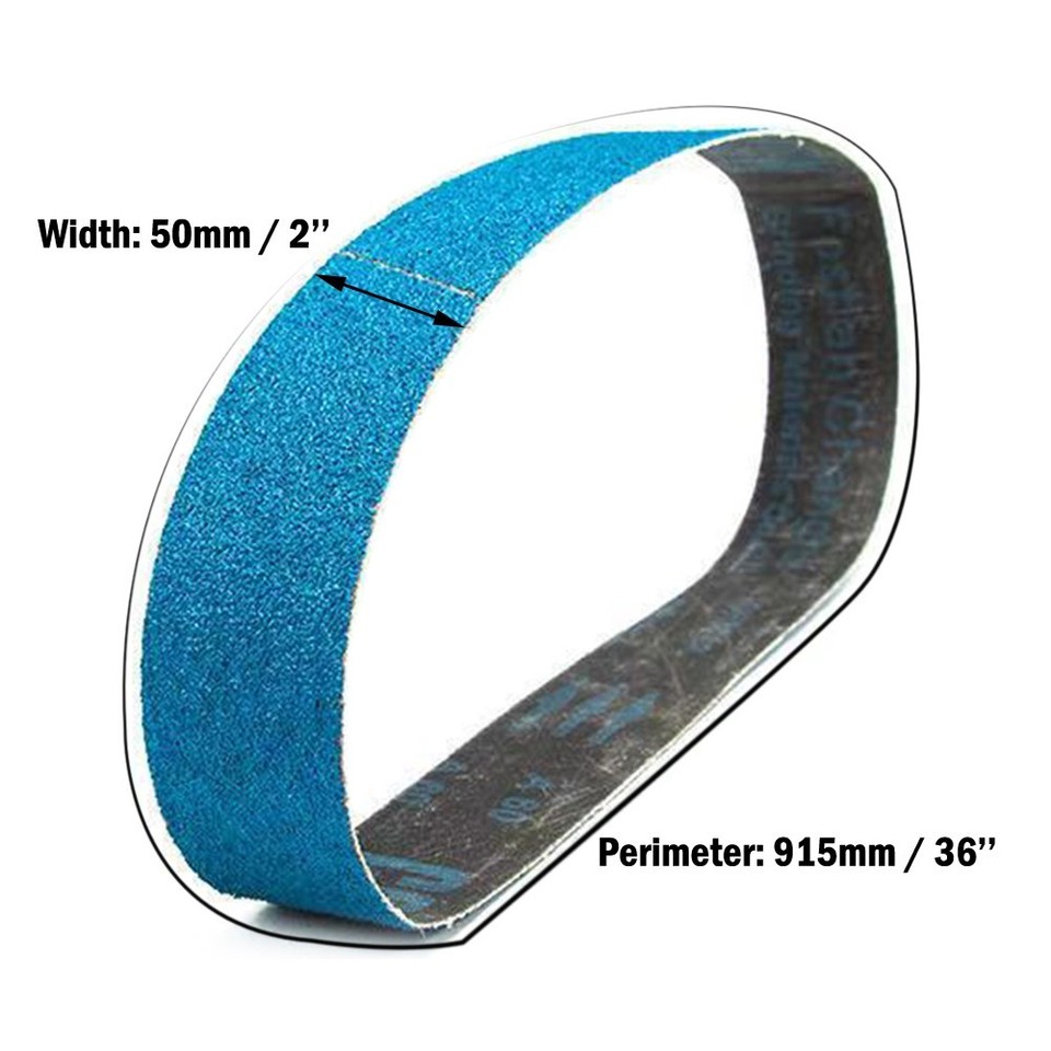 Sanding Belt Blue Finishing Stainless Steel Polishing Zirconium ...