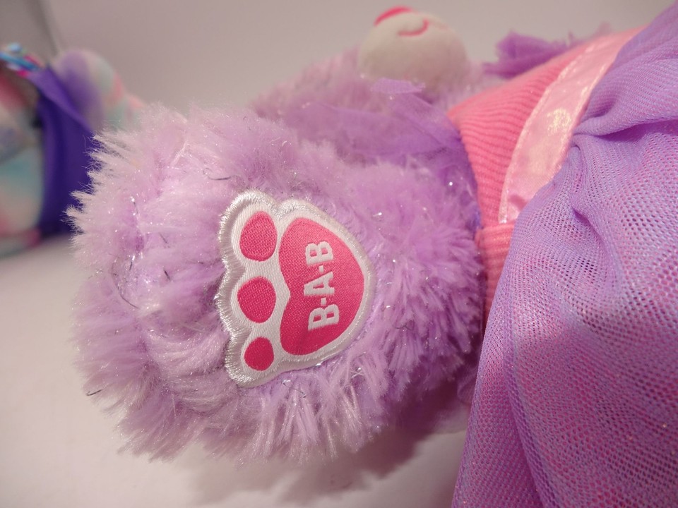 Build A Bear Disney Frozen Anna Stuffed Teddy Bear Lavender 17” Dressed ...