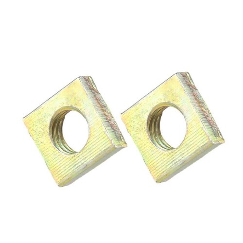 50pcs Colored 4-angle Nut Zinc Plated Thread Assortment Kit Square Nuts ...