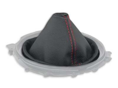 FOR NISSAN 350Z Z33 02-09 GEAR SHIFT BOOT GAITER LEATHER RED STITCH | eBay