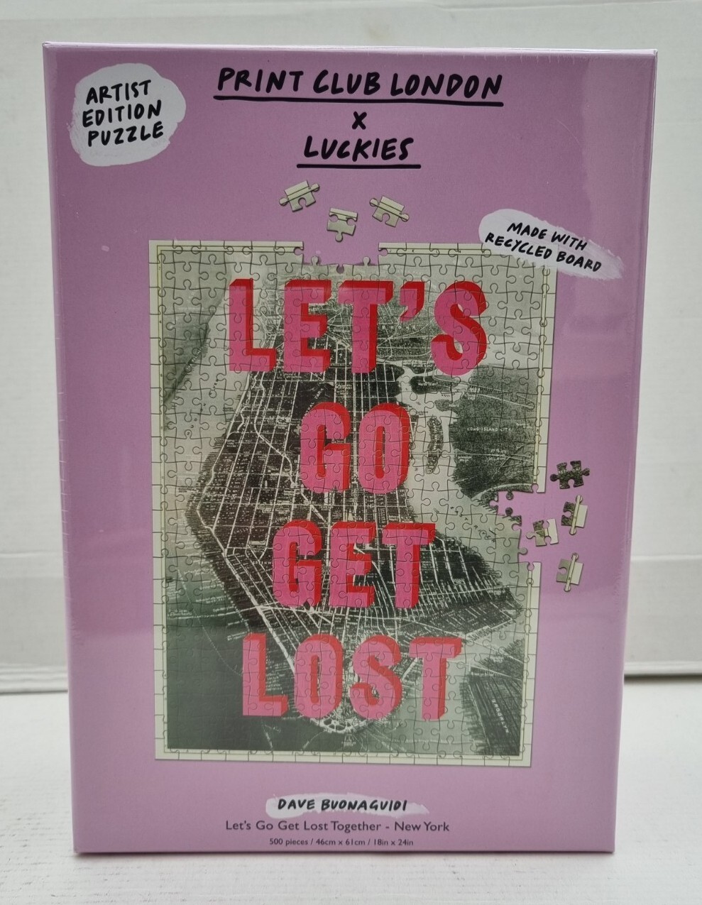 Luckies Print Club London Let's Go Get Lost Together Jigsaw Puzzle RRP ...