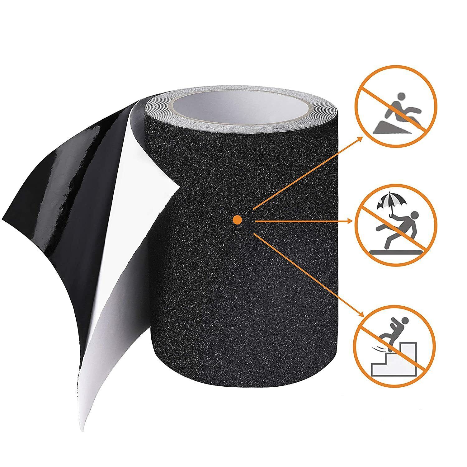 Anti Slip Tape Black Non Slip High Grip Adhesive Safety Flooring Sticky ...