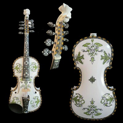 Hardingfele Hardanger Norwegian fiddle ,Professional 4/4 violin 8 ...