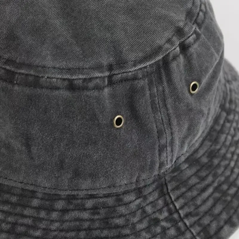 Washed Denim Hats Unisex Solid Vintage Fisherman Cap Hat for Women Men ...
