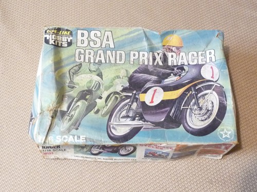 Vintage Life-Like Hobby Kits BSA Grand Prix Racer Motorcycle Model Kit ...