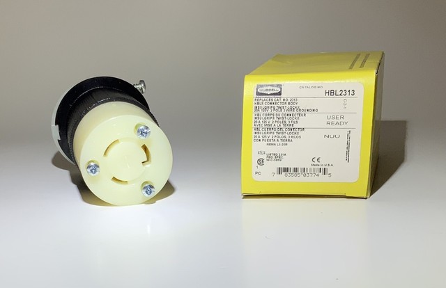 Hubbell HBL2313 20 Amp 125v Female Twist Lock Connector for sale online ...