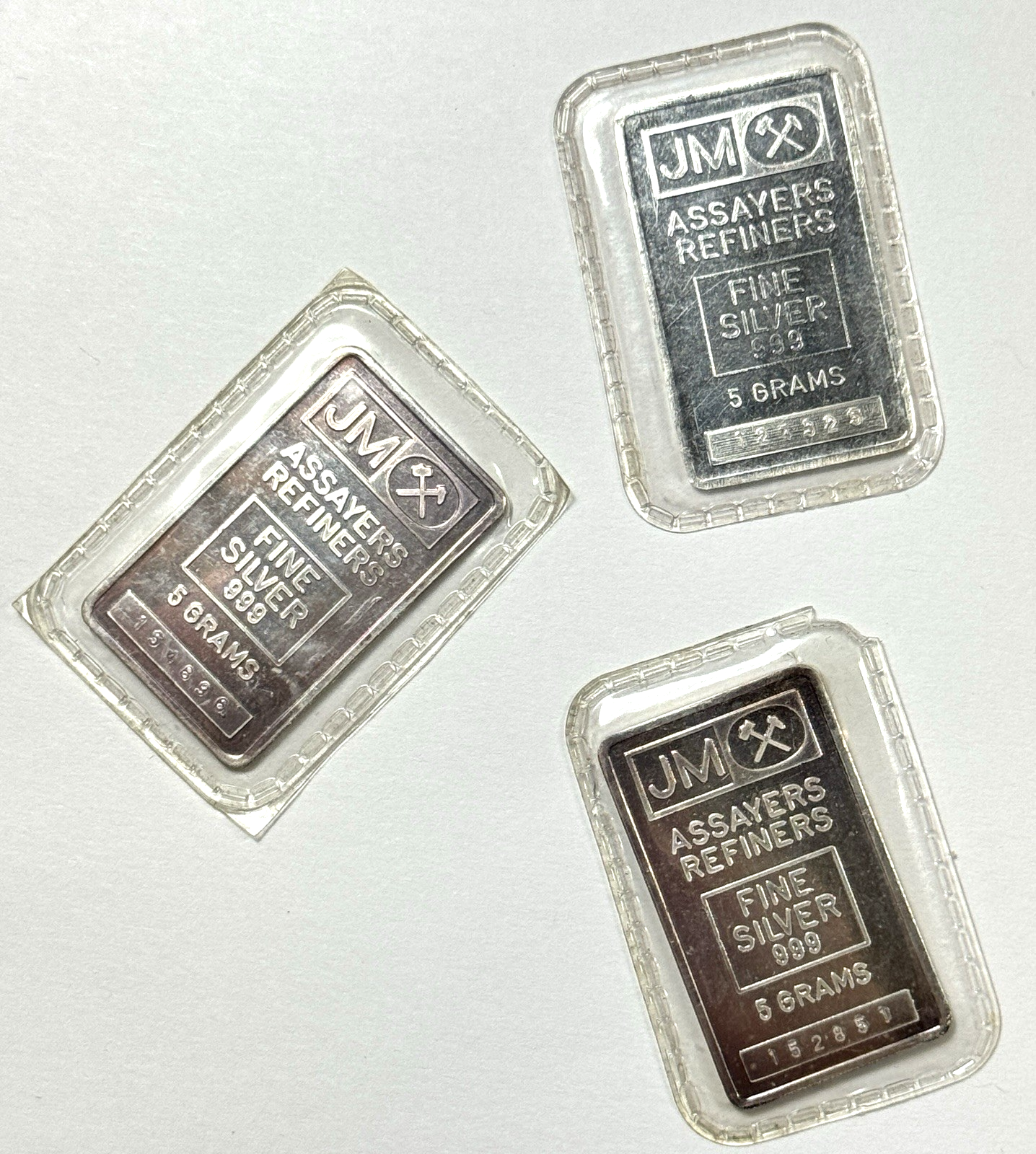 Genuine JM Johnson Matthey Assayers Refiners 5 Gram Silver Bar Sealed ...