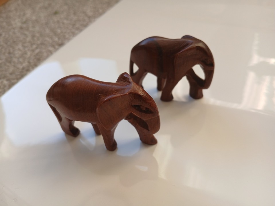 Carved Wooden Animals. X 9. Excellent Condition. | eBay UK