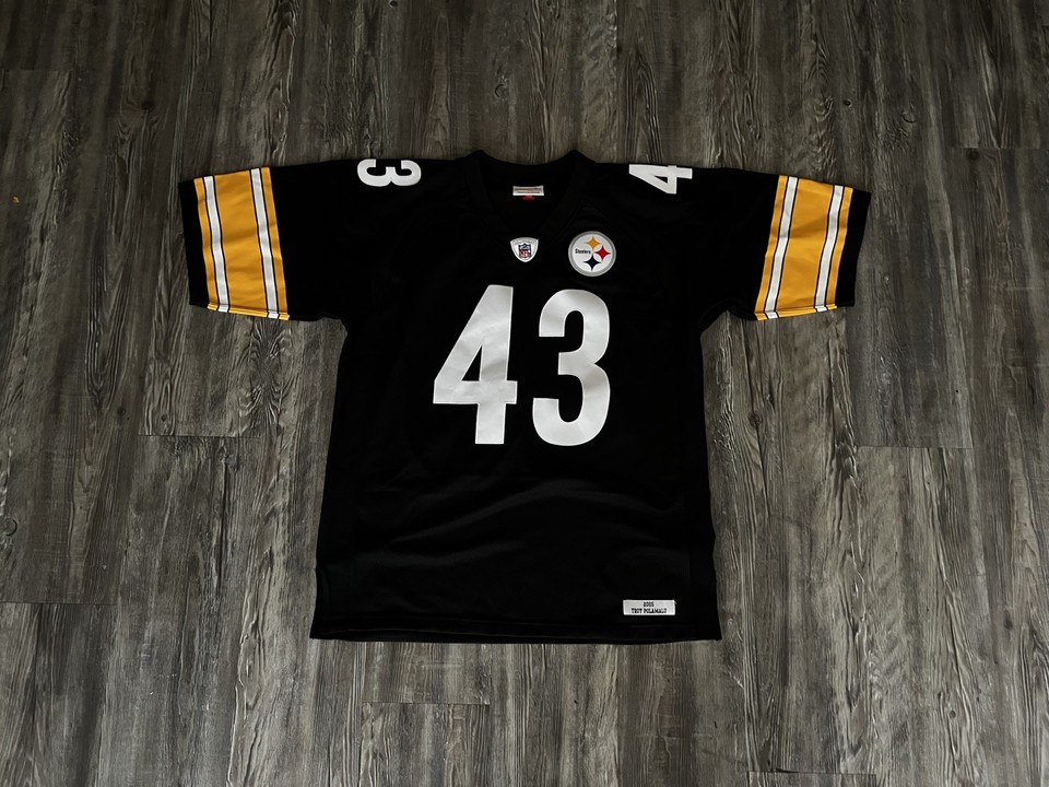 Pittsburg Steelers Troy Polamalu #43 Mitchell & Ness Black 2005 NFL ...
