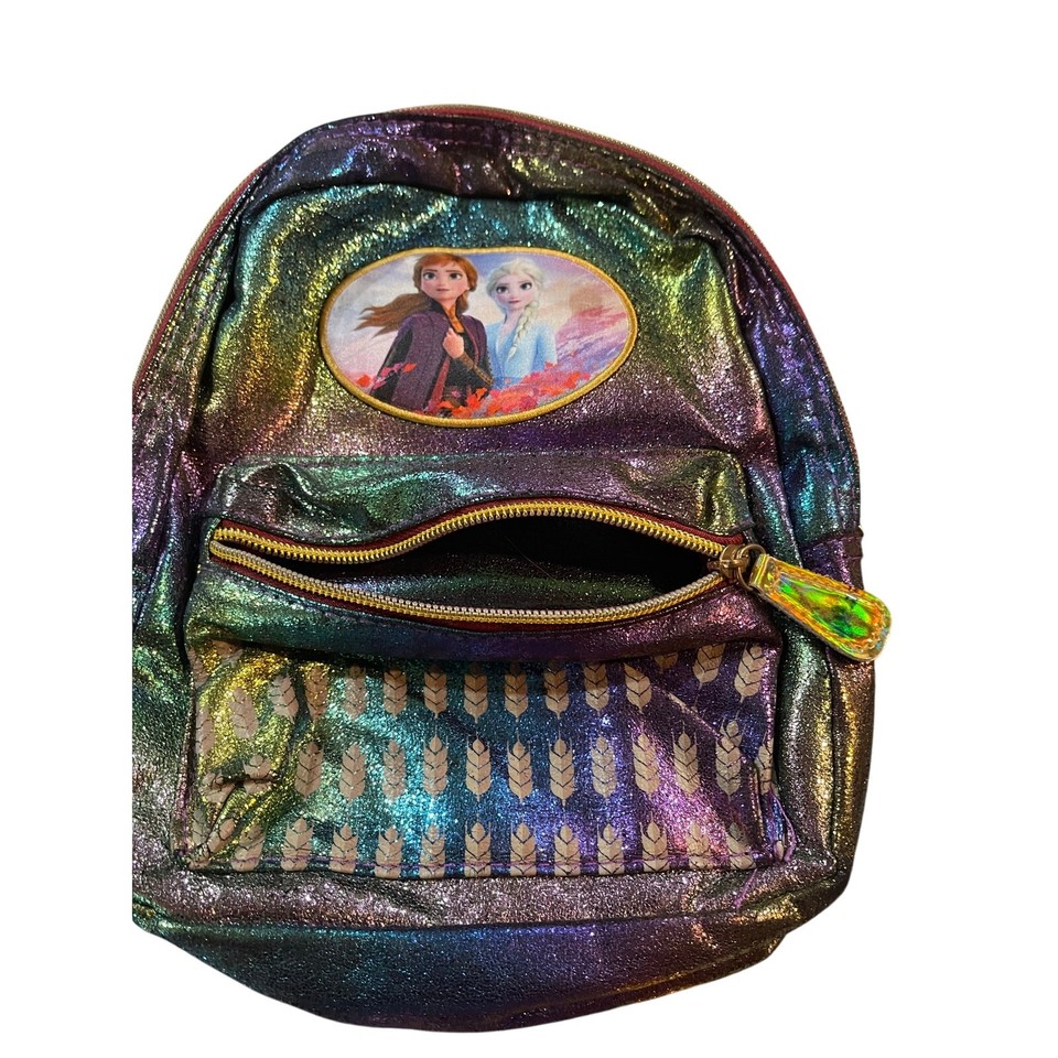 Disney II Frozen Mini Backpack Kids Elsa Anna Multicolor 2 Zippered ...
