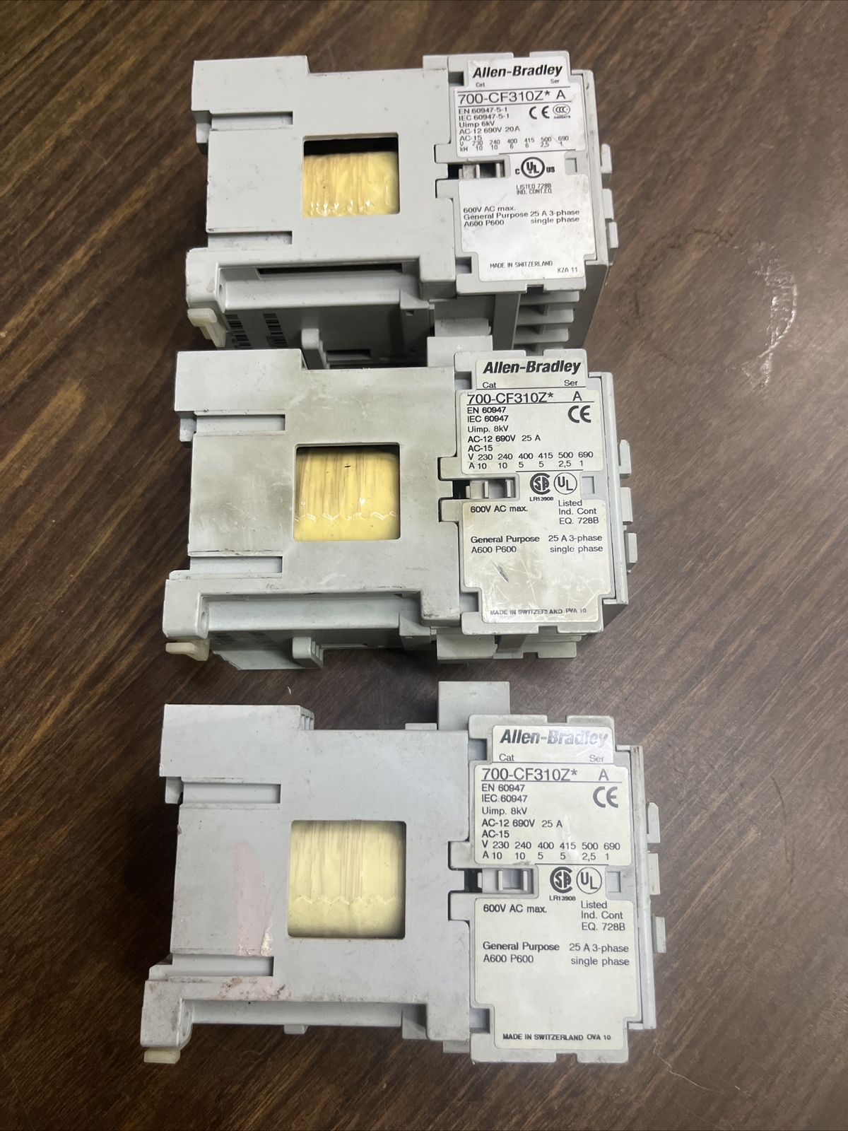 Allen-Bradley Cat: 700-CF310Z* Ser A. Contactor (3) | eBay