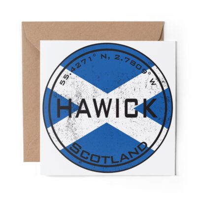 1 x Blank Greeting Card Hawick Scotland Flag Circle #60216 | eBay UK