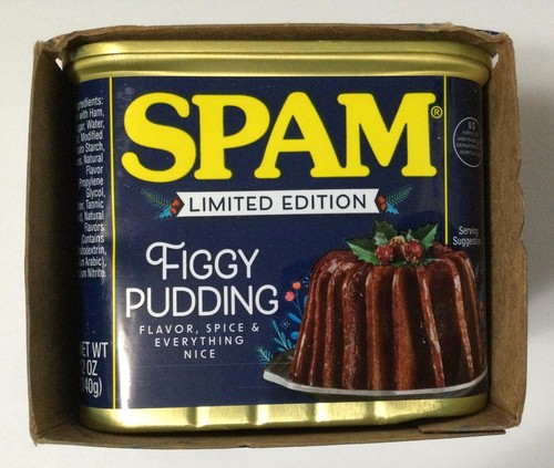 Figgy Pudding Spam - Limited Edition for the Holidays - Two 12 oz Cans ...