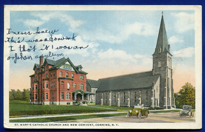 St Mary's Catholic Church New Convent New York ny Postcard | eBay