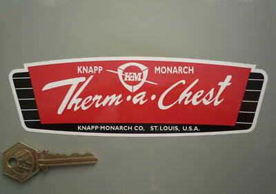 Therm-a-Chest Retro Cooler Box Sticker 7" Vintage Picnic Cool Chiller ...