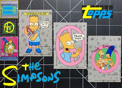 1990 Topps Simpsons Sticker Cards - Pick Choose a Sticker | eBay
