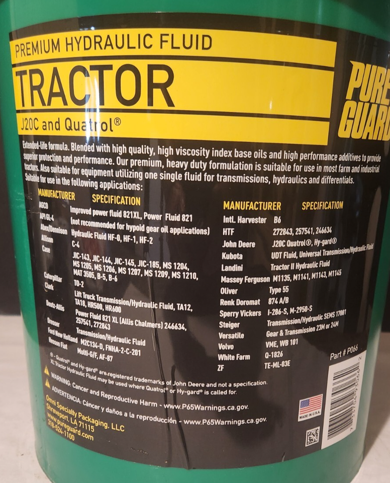 XL TRACTOR HYDRAULIC & TRANSMISSION HEAVY DUTY (J20C & Quatrol) (5 ...