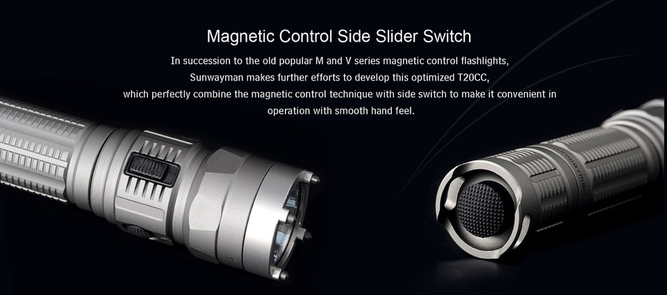 Sunwayman T20CC Rechargeable Tri-color Flashlight -Available in Black ...