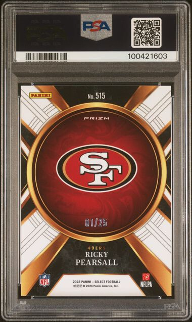 Ricky Pearsall 2023 Panini Select XRC Tie-Dye Redemption #1 /25 PSA 10 ...