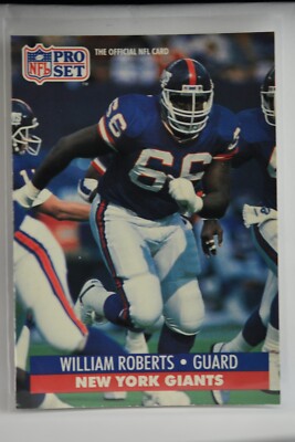 1991 Pro Set #600 William Roberts New York Giants Football Card NMT-MT ...