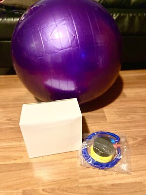 Purple Exercise Workout Yoga Ball Fitness Pilates Sculpting Balance ...