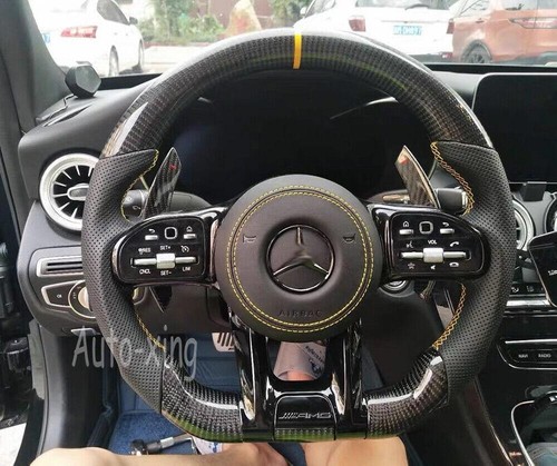 Carbon Fiber Steering Wheel for Mercedes-Benz AMG G63 C63 E63 GT S63 ...