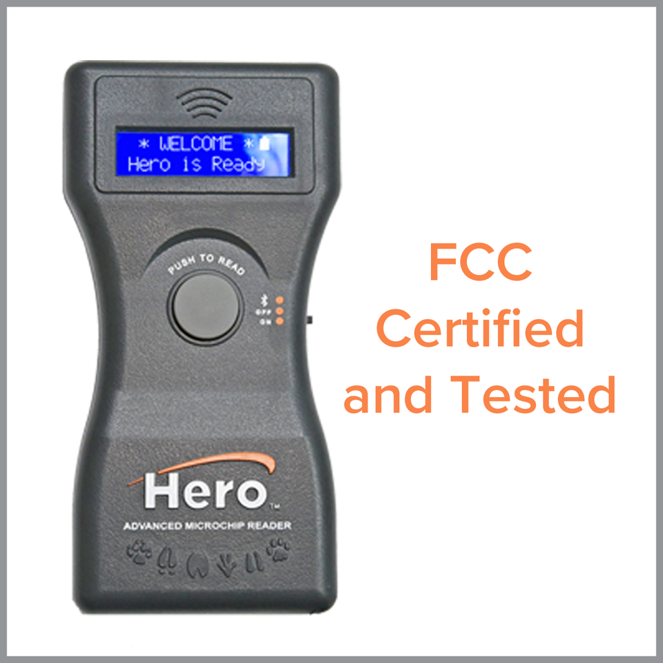 NEW Hero Universal Microchip Reader/Scanner by Microchip ID (Black) | eBay