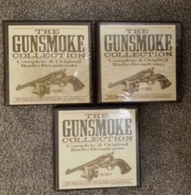 The Gunsmoke Collection Volumes 1, 3 & 4 60 Shows 30 Cassettes William ...