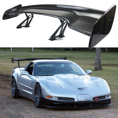 47" Carbon Rear Trunk Racing Spoiler Wing Lip GT Style For Chevy ...