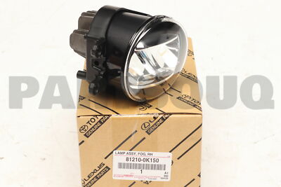 812100K150 Genuine Toyota LAMP ASSY FOG RH 81210-0K150 | eBay
