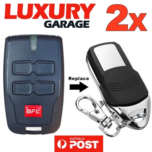 2x BFT Garage Door Gate Compatible Remote Type B RCB TX2/TX4/0678 Mitto ...